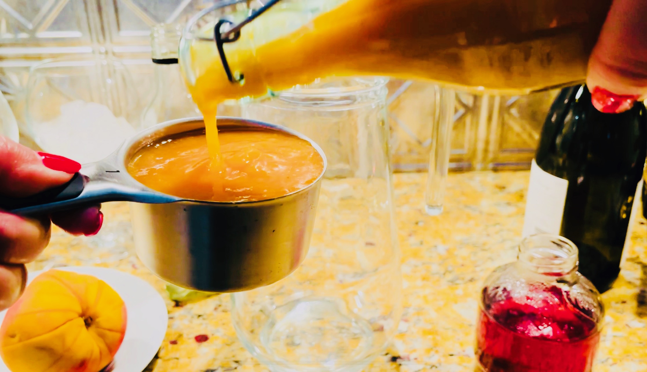 How to Make Peach Purée for Sauces, Cocktails & More